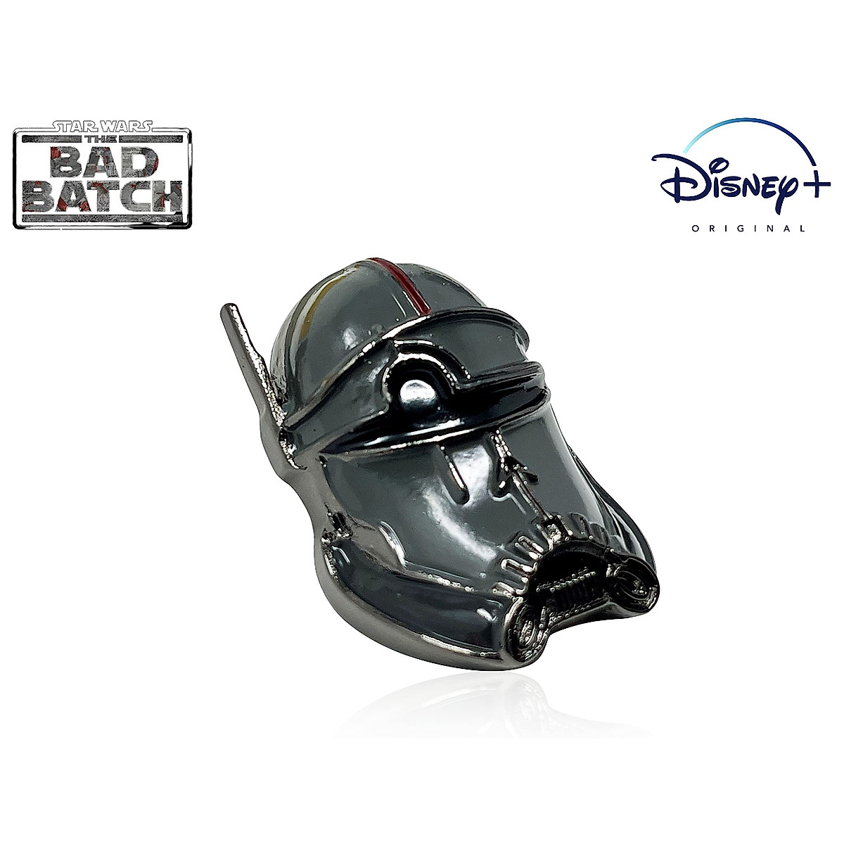 Disney's Star Wars BAD BATCH 3-Dimensional HELMET PIN, Collectors 5 PIN SET, Official Lucasfilm Star Wars Bad Batch 3D METAL HELMETS, 5 x Pins