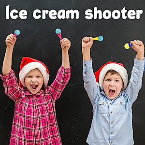 30 Pcs Ice Cream Shooters Toy,4 Inch Ice Cream Foam Ball Launcher,Mini Ice Cream Launcher Cone Sponge Balls for Kids,Children,Carnival Prize,Party Favors,Goody Bag Filler