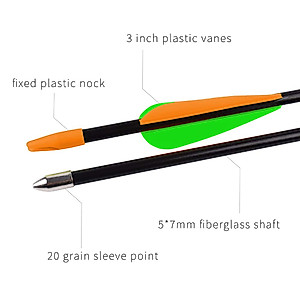 AICHROAD Practice Arrows 24 26 28Inch Targeting Arrow Shooting for Recurve Bows Compoundbow Youth Kids Beginner 28inch 12pcs