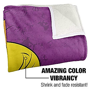 Looney Tunes Blanket, 50"x60", Tweety Bird Character Sherpa Back Super Soft Throw