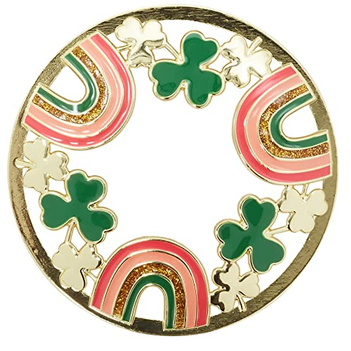 Yankee Candle Large Emerald Isle Jar Candle with a Shamrocks and Rainbows Illuma-Lid Jar Candle Topper