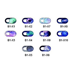 balikha 3 Pieces 0.7mm Web Camera Cover Slide Privacy, Starry Sky J