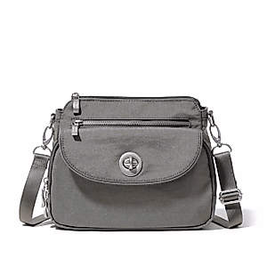 Baggallini Women's Calais Crossbody Bag, Sterling Shimme