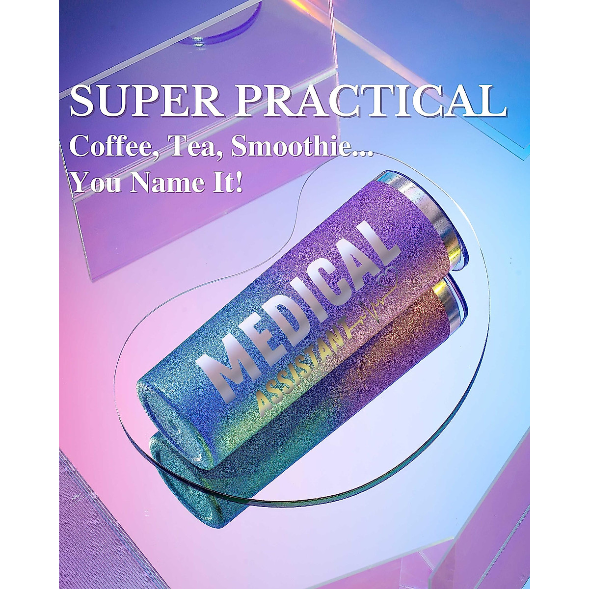 Onebttl Medical Assistant Gifts for Wowen, Gifts for Medical Assistant on Medical Assistant Week, Birthday and Christmas, 20oz Insulated Stainless Steel Tumbler - Medical Assistant