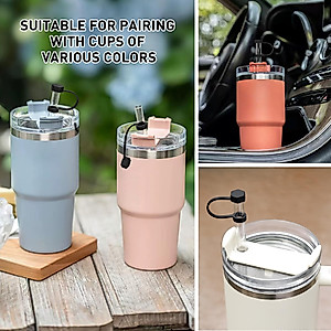 NiHome Food-Grade Silicone Spill Proof Stopper 6-Pack, Easy Installation Precision-Fit Large Leak Stoppers for Stanley 2.0 Tumblers 40 oz/30 oz, Complete Kit with Straw Covers, Stabilizers & Lid Seals