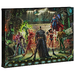 Thomas Kinkade Studios The Justice League 10 x 14 Gallery Wrapped Canvas