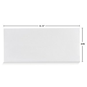 #10 Security Tinted Self-Seal Envelopes - No Window - EnveGuard, Size 4-1/8 X 9-1/2 Inches - White - 24 LB - 100 Count (34100)