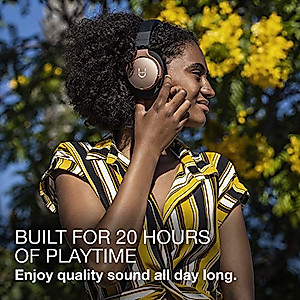 U Evolve Wireless Headphones, Lux Memory Foam Cushion Earpads, High-Fidelity Audio Deep Bass Active Noise Cancelling Over Ear Headphones with Microphone Bluetooth, 25 Hours Playtime