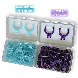 T.Smile Evolutionary Clean Dental Flossers, Kit of Refills Plus Long Handle (3 Handles + 100 Refills)