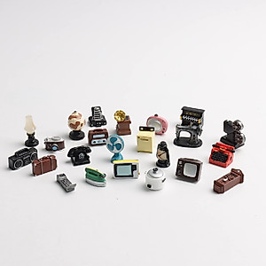 1 :12 Scale Vintage Dollhouse Furniture 23Pcs Dollhouse Mini Furniture Miniature Furniture Mini Furniture for Dollhouse