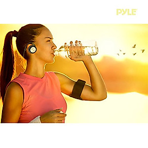 Pyle PHBT3E Bluetooth Sports Flex Headphones with Wrap Around Flexible Band and Built-In Mic