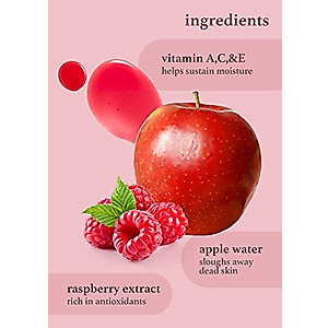 Nooni Korean Lip Oil - Appleberry | Gift, Moisturizing, Revitalizing, and Tinting for Dry Lips with Raspberry Fruit Extract, 0.12 Fl Oz