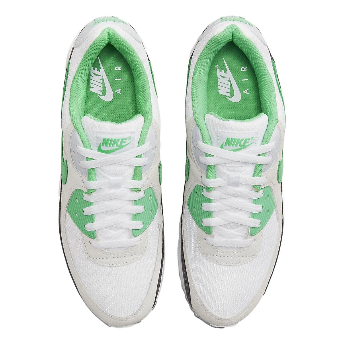 Nike Air Max 90 Men's Shoes (White/Spring Green-Anthracite, us_Footwear_Size_System, Adult, Men, Numeric, Medium, Numeric_11)