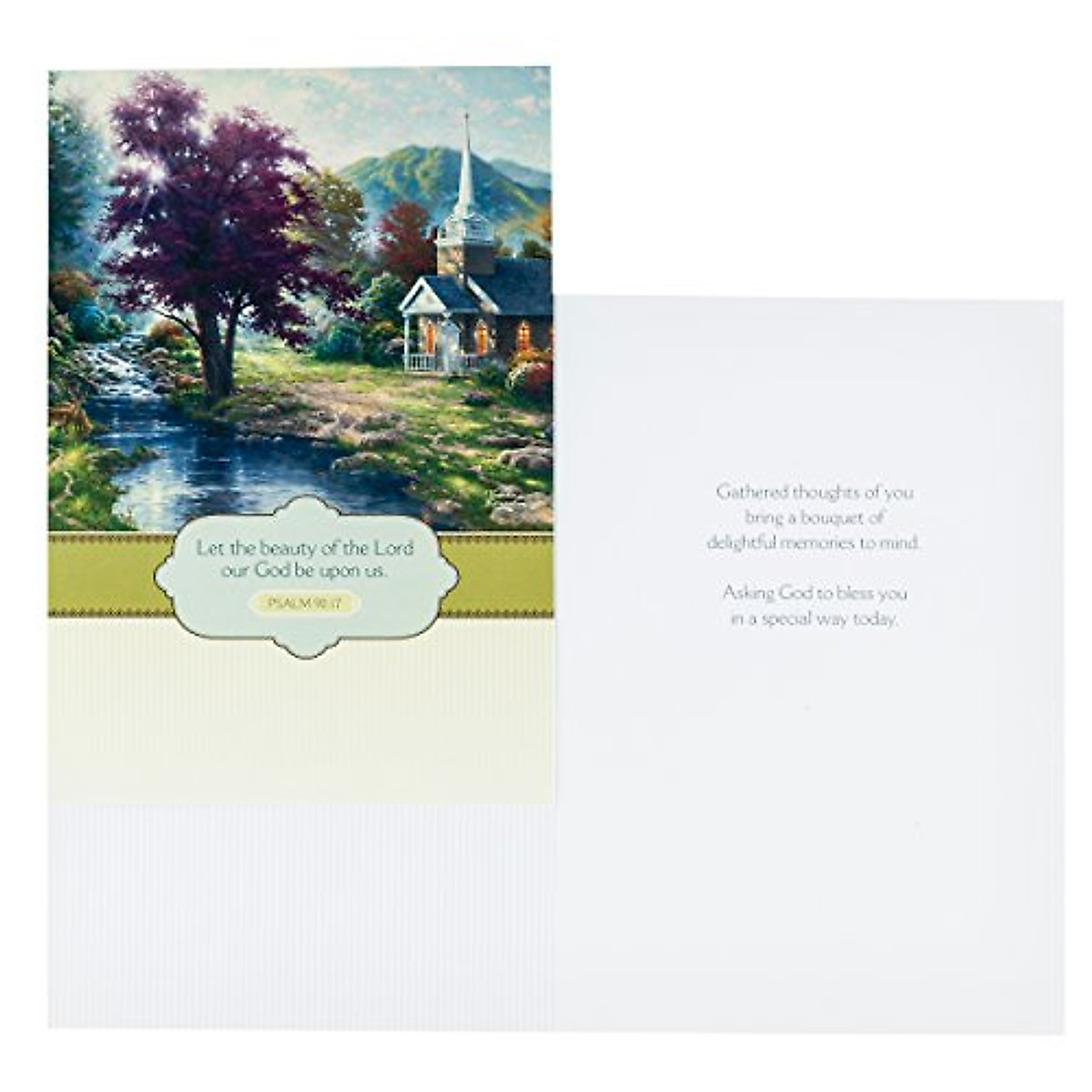DaySpring - Inspirational Boxed Cards - Thomas Kinkade - Thinking of You - Cottage - 51729,Multi