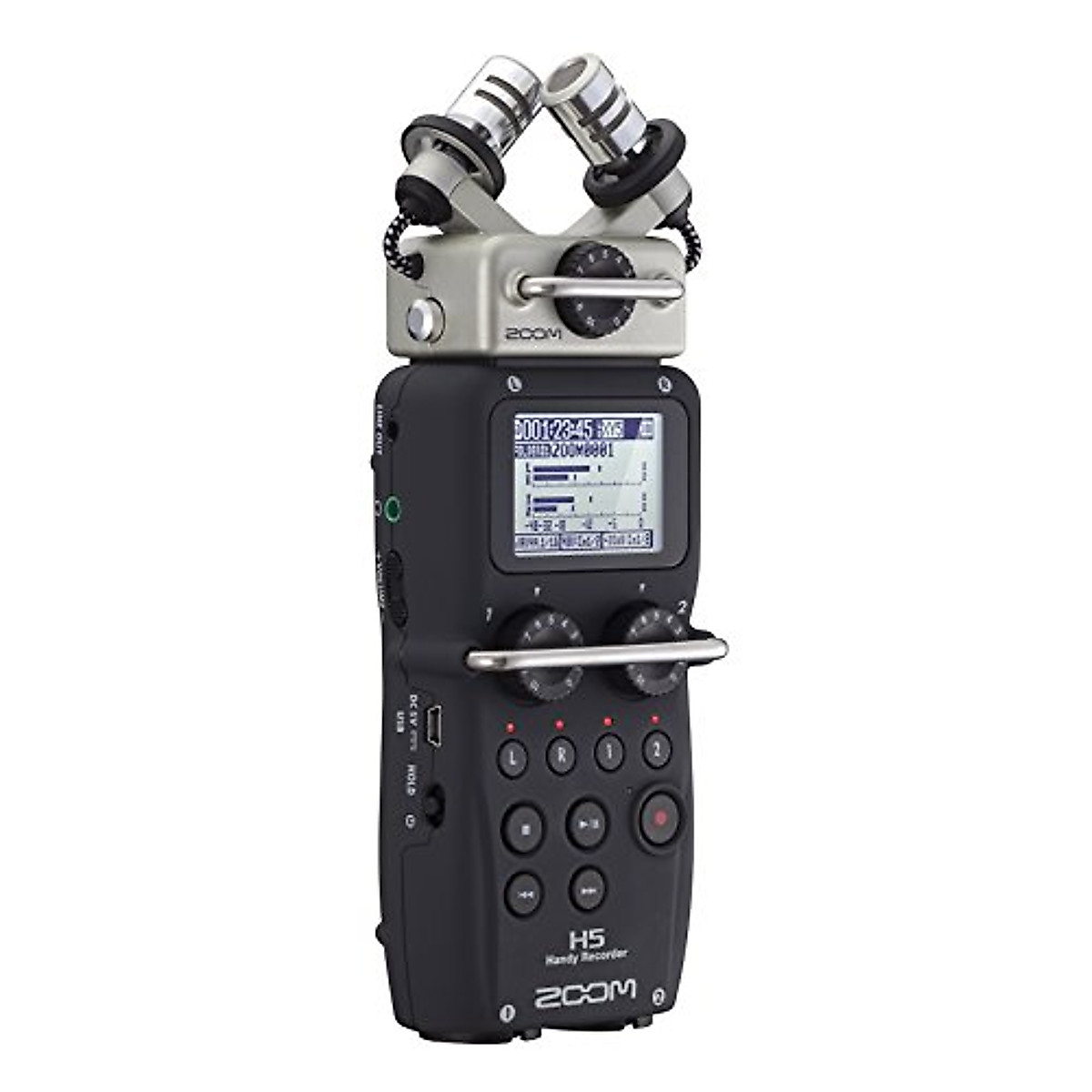 Zoom H5 4-Track Portable Recorder for Audio for Video, Music, and Podcasting, Stereo Microphones, 2 XLR/TRS Inputs, USB Audio Interface, Battery Powered