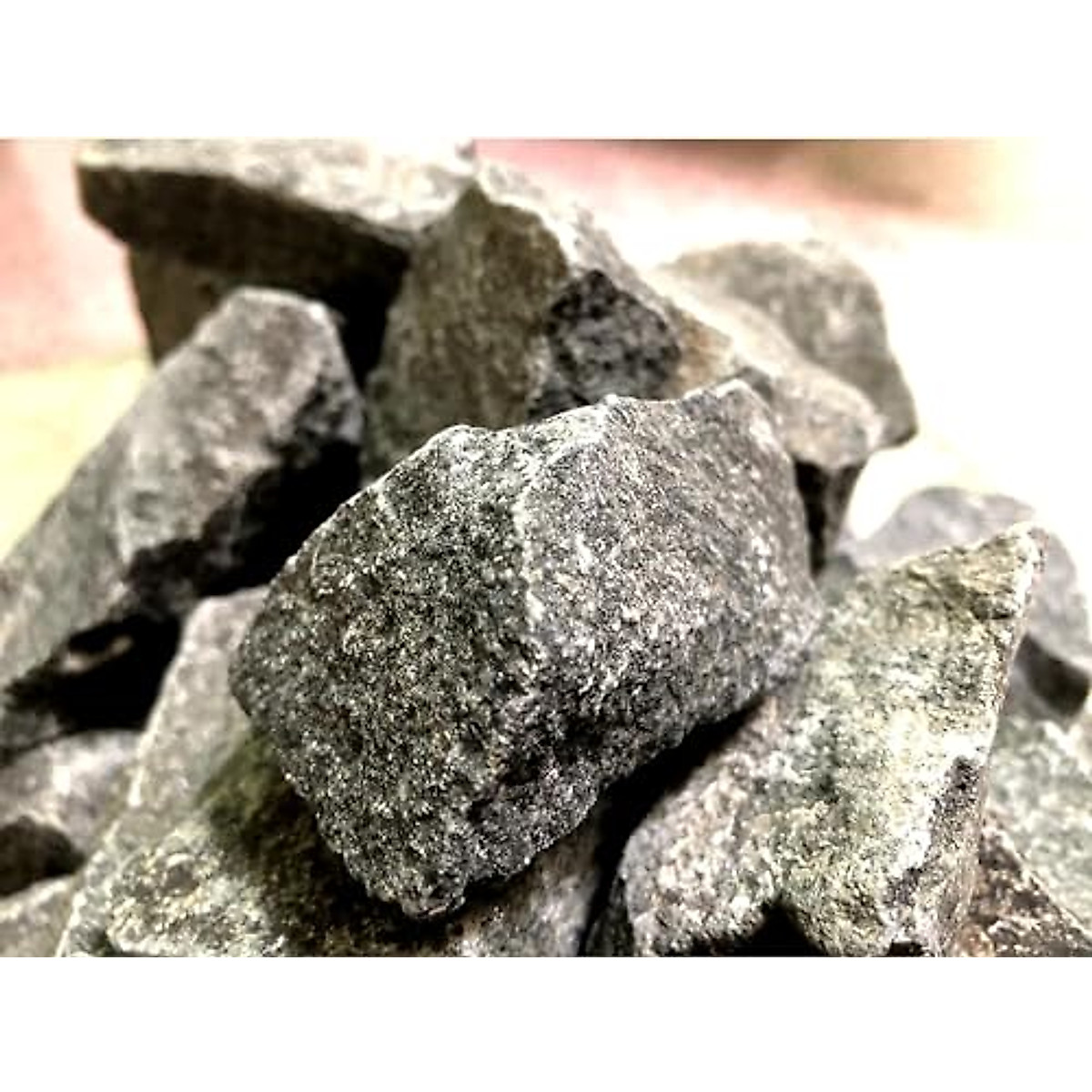 The Sauna Place 45 LB Box of Replacement Sauna Olivine Stones, Sourced from Finland