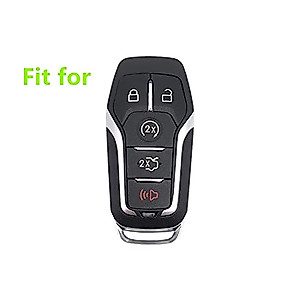 Smart Key Fob Cover Case Protector Keyless Remote Holder Compatible with 2013-2018 Ford F-150 Lincoln Fusion MKZ Mustang MKC b07qwbwwlk