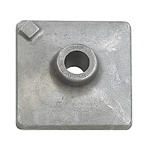 BOSCH HS1828 1-Piece 5 In. x 5 In. Tamper Plate Works with SDS-Max, Spline/Round Hex, and 3/4 In. Hex Hammers Hammer Steel,Silver