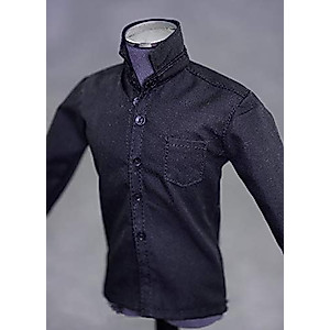 HiPlay 1/6 Scale Male Figure Doll Clothes, Handmade Full Suit, Shirt + Pants + Belt Outfit for 12" Male Action Figure CM003（A）