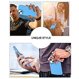 BENTOBEN iPhone 13 Mini Case, iPhone 13 Mini Phone Case, Slim Fit Liquid Silicone Soft Gel Rubber Anti-Scratch Shockproof Phone Cover with Microfiber Lining for iPhone 13 Mini 5.4", Blue