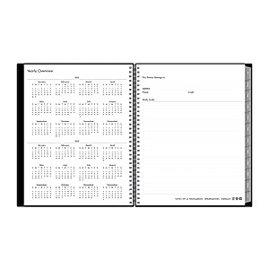 Blue Sky 2022-2023 Academic Year Weekly & Monthly Planner, 8.5" x 11", Flexible Cover, Wirebound, Enterprise (130609-A23)