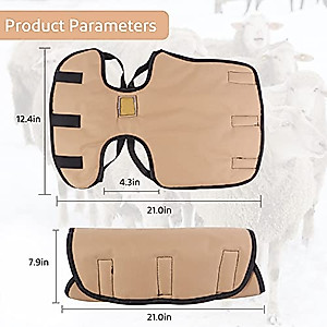 2 Pcs Goat Blanket Goat Blankets for Cold Weather Mini Horse Blanket Goat Coats for Winter Goat Supplies Goat Blankets Sheep Blanket S