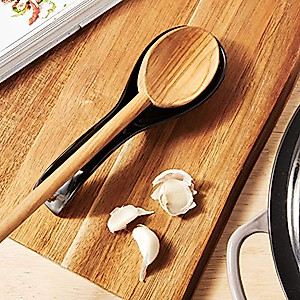 Fox Run Mason Jar Spoon Rest, 7.75 x 2.75 x 1.5 inches, Black