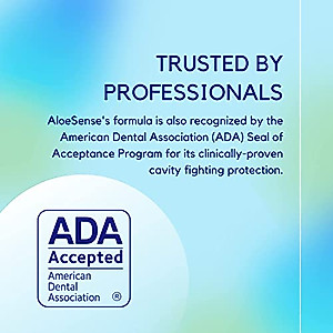 AloeSense Fluoride Toothpaste, Naturally Soothing Toothpaste Sensitive Teeth and Gum Care with Aloe Vera, Allantoin & Fresh Mint Flavor, Gentle & Natural Toothpaste, ADA Approved (5-oz, 1 Count)
