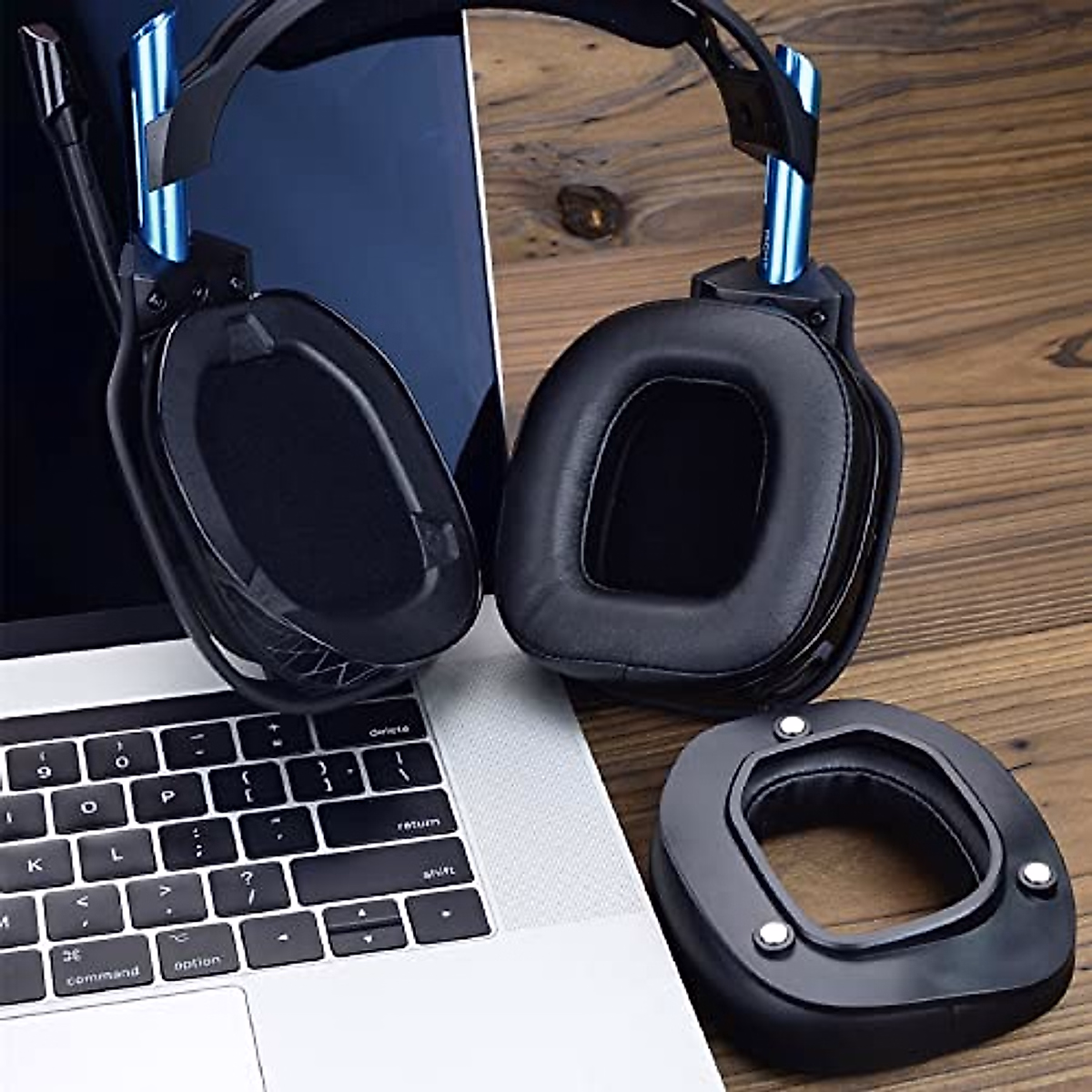 MOOKEENONE 1 Pair Magnet Ear Pads with Buckle for Logitech Astro A50 Gen 3 Headphones Accessories