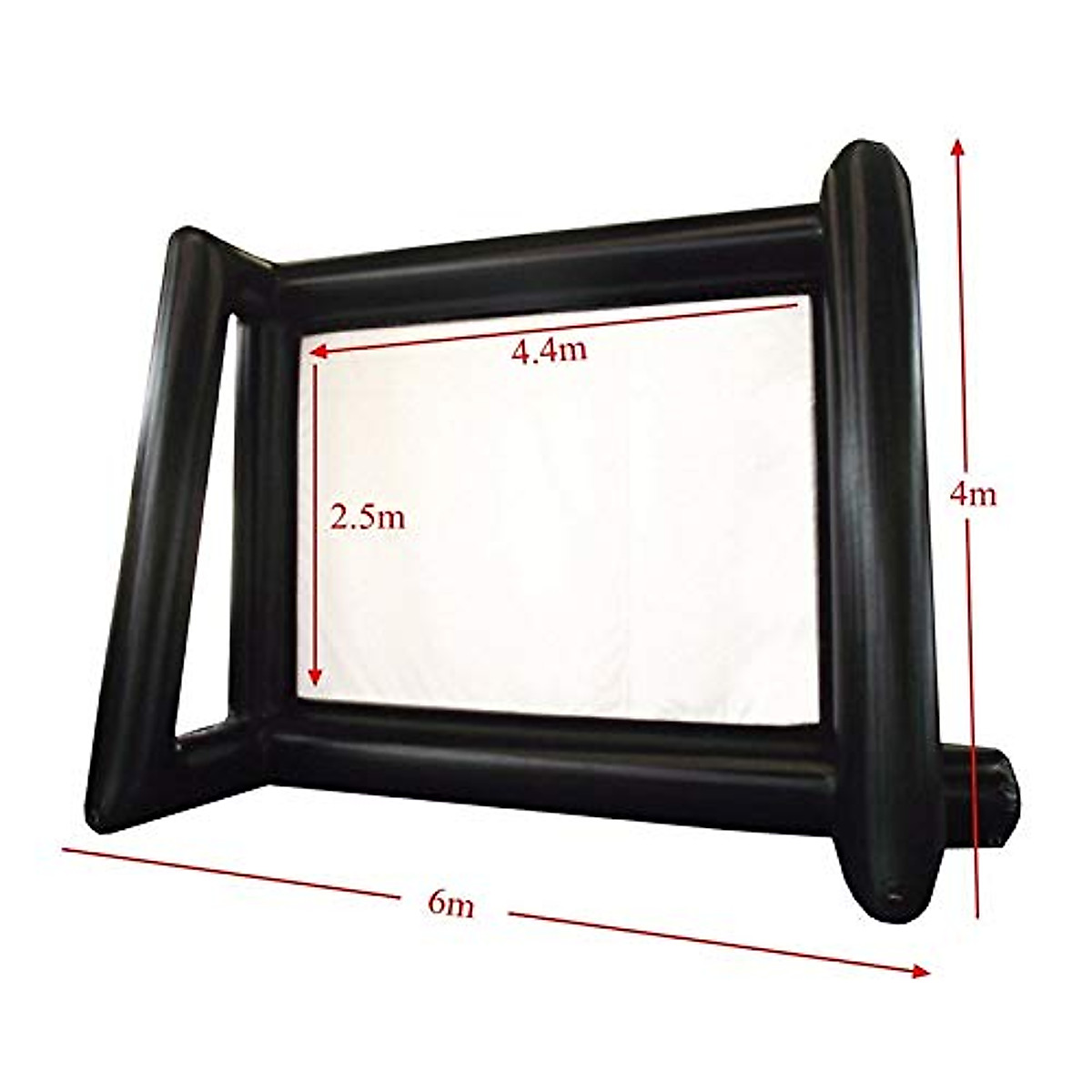 n/a Infltable Curtain Screen 200 Inch Projector Home Outdoor Office Portable 3D HD Projection Screen