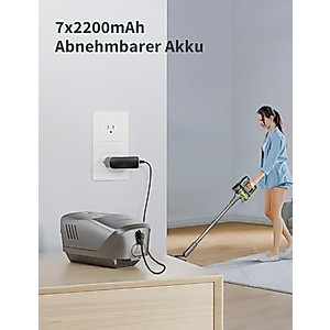 kalado Cordless Vacuum Cleaner, 26Kpa Powerful Stick Vacuum Cleaner, Portable Vacuum Cleaner with LED Display, Rechargeable Vacuum, Self-Standing, Brushless Motor, 6-in-1 Multifunctional Cleaner