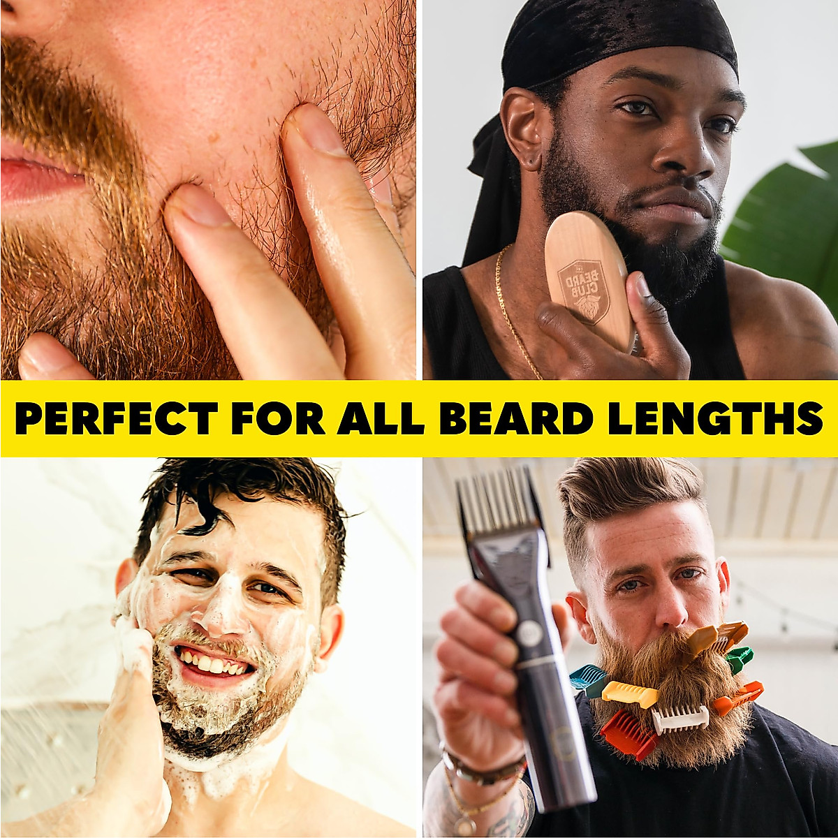 The Beard Club Mens Grooming Kit & PT45 Beard Trimmer for Men - Professional Cordless Electric Beard Hair & Moustache Trimmer, Straight Razor, Beard Shampoo, Balm, Beard Brush & Comb - Beard Kit Gift