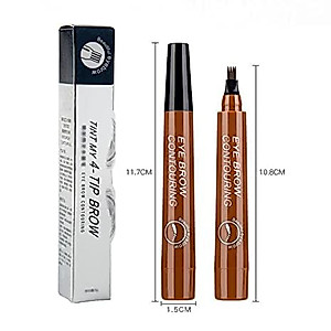 Professional Eyebrow Pencil, Waterproof, Easy and Easy to Shape Eyebrows, Long Lasting, Eyebrow Pencil (dark brown)