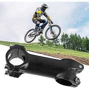 ZECHAO Adjustable Bike Stem,Bike Alunimium Alloy Handlebar Stem 31.8mm for Most Bike, Road Bike, Mountain, BMX, Cycling Bike Stem (Color : Black, Size : 31.8 * 60mm)