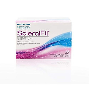 ScleralFil Preservative Free Saline Solution 0.34 Fl Oz (Pack of 30)