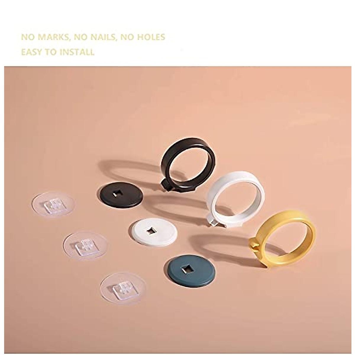 FREE Hair Dryer Holder,Wall Mounted Hair Tool Organizer , Blow Hair Dryer Holder,Hair Accessories Organizer, No Holes Hair Dryer Storage Rack for Bathroom Toilet(Black)