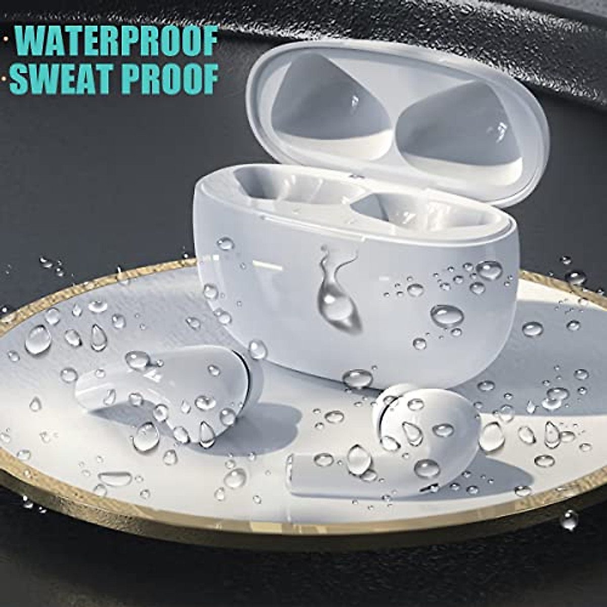 Wireless Earbuds Bluetooth Headphones V5.3,50H Playtime Ear Buds pro 2 with Portable Charging Case,Sport Earphones in-Ear Earbud with Noise Cancelling Microphone Compatible with iphone Android