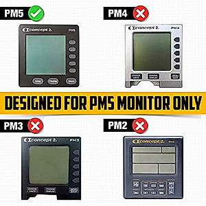 Phone Holder Made for PM5 Monitors of Concept 2 Rower, SkiErg and BikeErg - Silicone Smartphone Cradle Compatible with Concept 2 Rowing Machine. Ideal Rower Accessories