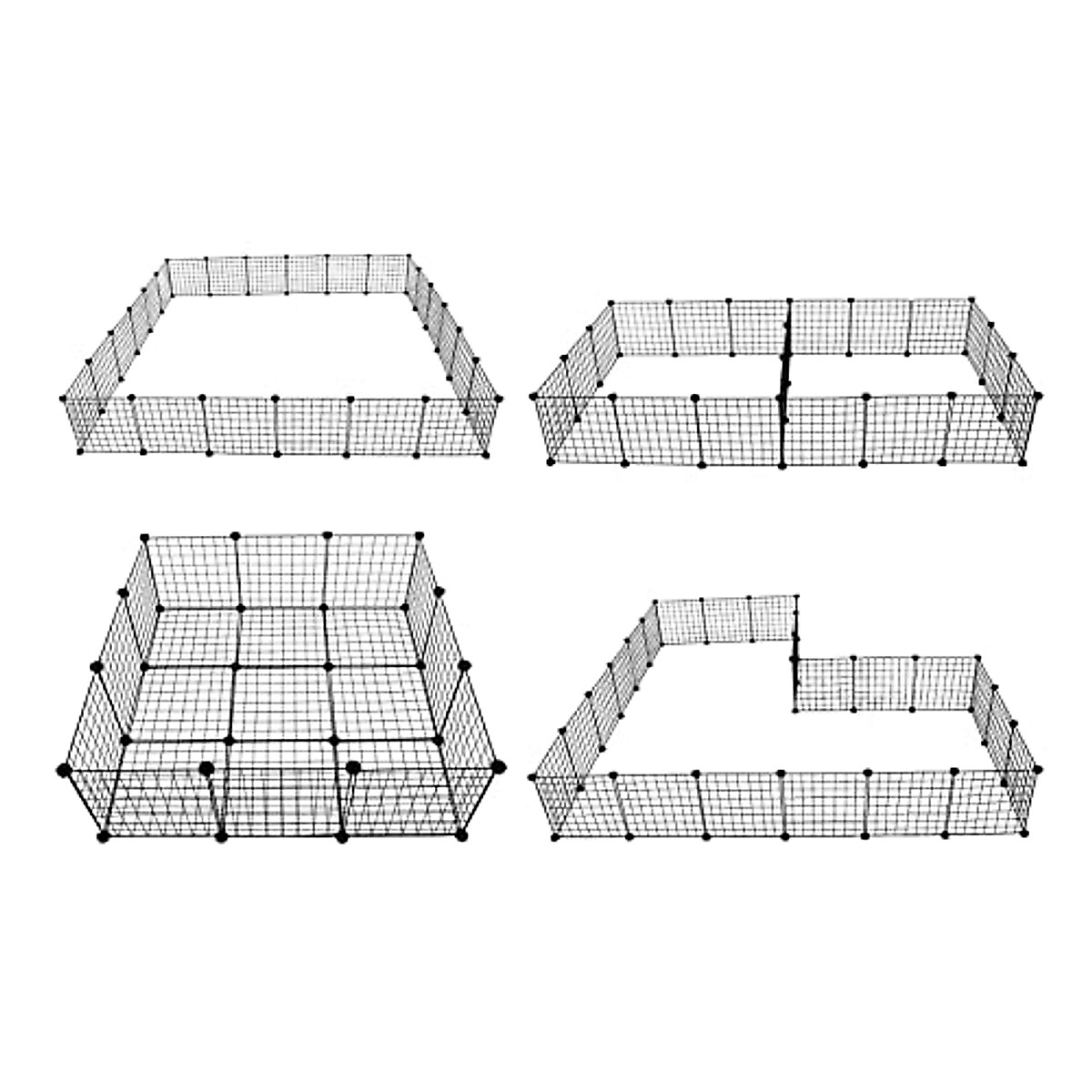 Midlee Guinea Pig Cage Panels- Set of 24 DIY Piggie Cage