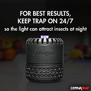 DynaTrap DT152 Indoor Insect Trap and Killer – Catches and Kills Fruit Flies, Gnats, Moths, Mosquitoes & Other Flying Insects