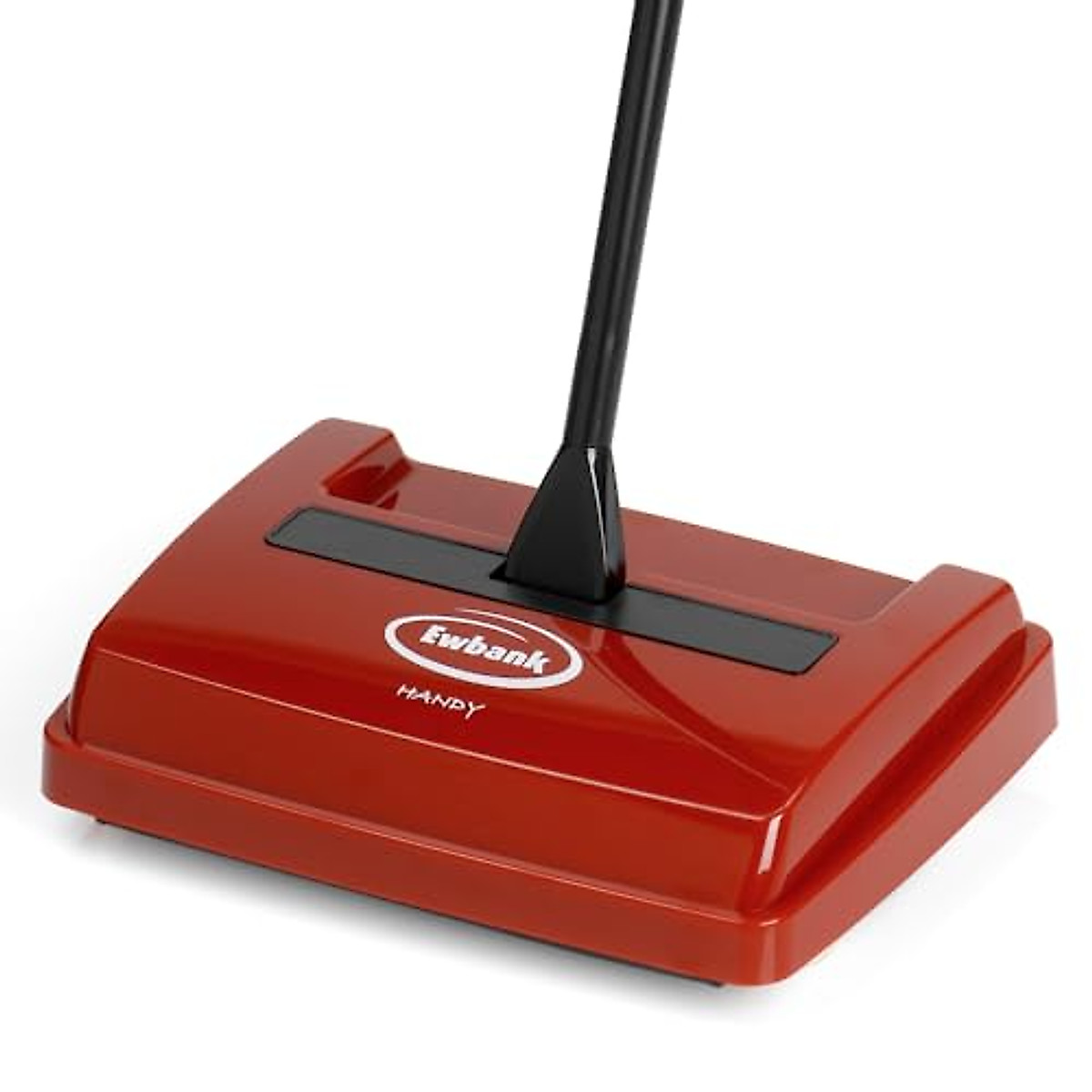 Ewbank 525 Speedsweep Compact Manual Floor Sweeper for Cleaning Floors and Carpets, 3.7-Foot Handle, 8-inch-Wide Sweeping Path, Red