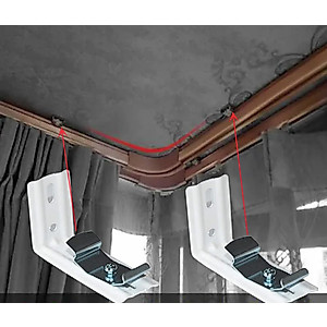 L Bracket 4pcs Vertical Blind Bracket Clips for Vertical Blinds with Headrail Width 1-1/2"(38mm) Bracket Clips Outside Mounting