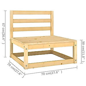 12 Piece Patio Lounge Set,Outdoor Sofa Set,Party Couch Set,Pool Sofa Set,Outdoor table Set,Afternoon Tea Suit,Talk About Furniturefor Garden,Outdoor,Terrace,Backyard,with Cushions Solid Pinewood