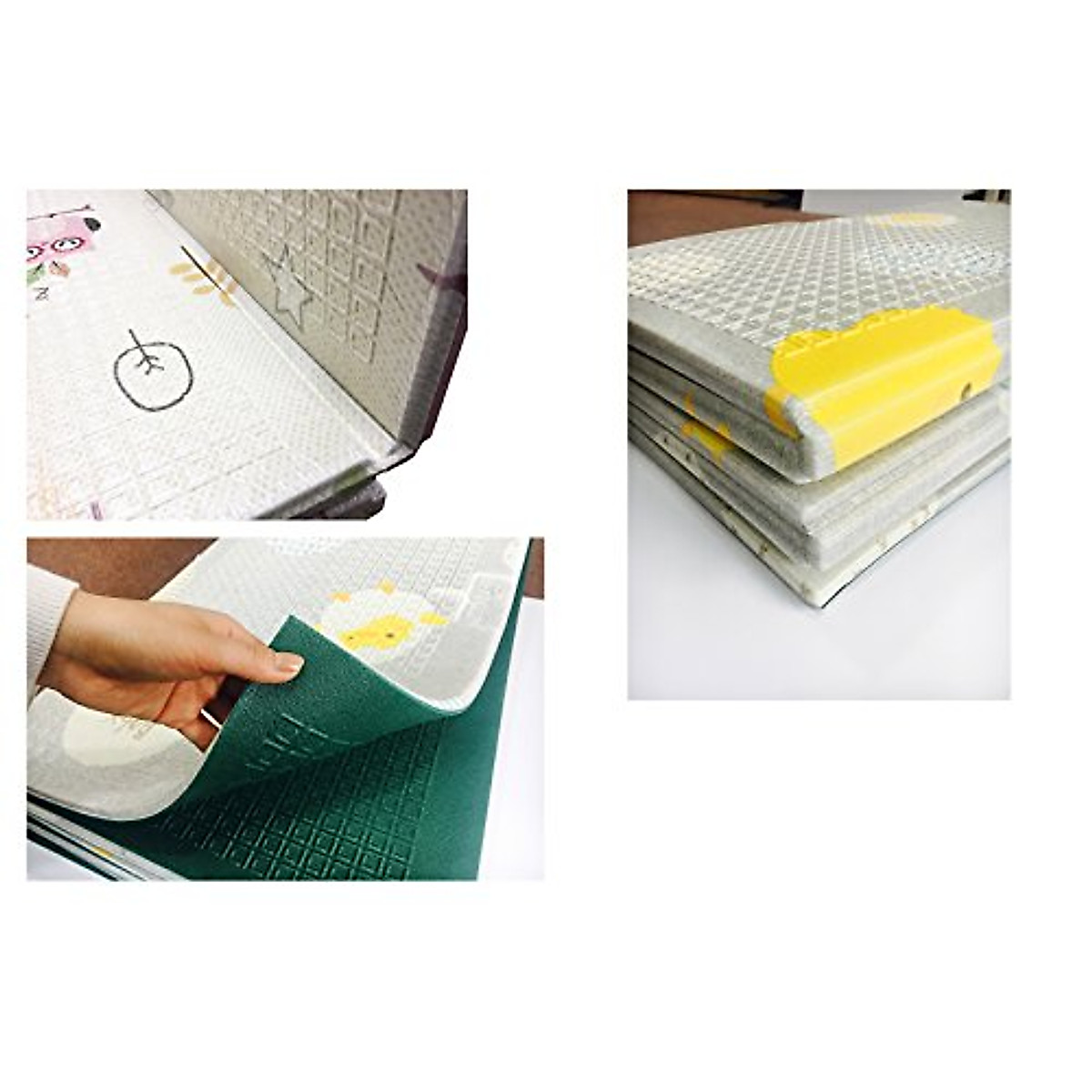 Parklon Folding Play Mat (78.7 x 55.1 x 0.4 inch) (Little Elephant)