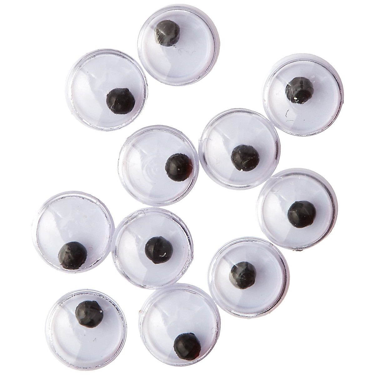 Darice ME5-PP Eyes MOVEABLE Paste ON Black 5MM 30PC, 5 mm