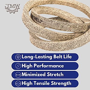 Jeremywell Mower Kevlar Belt 174368 fits Poulan Craftsman Husqvarna 180808, Made with Kevlar, 5/8''x89''