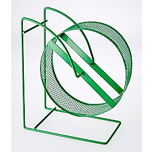 Living World Deluxe Exercise Wheel, Hamster and Small Animal Wheel, Green
