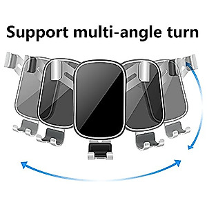 musttrue LUNQIN Car Phone Holder for 2019-2021 Toyota RAV4 [Big Phones with Case Friendly] Auto Accessories Navigation Bracket Interior Decoration Mobile Cell Mirror Phone Mount