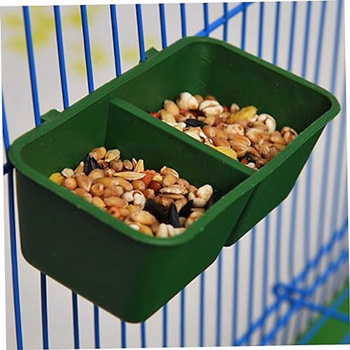15pcs Birds Feeder Feeding Bowl Birds Manger Feeder Trough Birds Bird Waterer Birds Pet Bird Feeder Bird Supplies Birds Feeding Bowl Birds Feeding Dish Birds Feeding Groove Green BESPORTBLE
