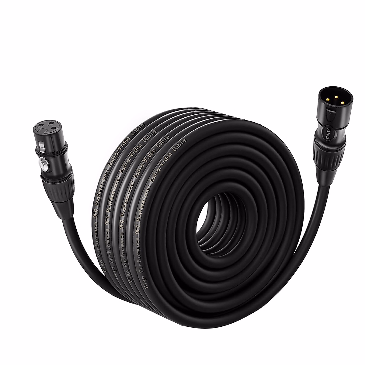 Yatime 100ft XLR Microphone Cable - Oxygen-Free Copper (OFC) Male to Female Balanced XLR Mic Cable